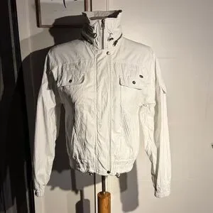 Guess | Jackets & Coats | White Vintage Y2k Guess Utility Jacket Nwt ...